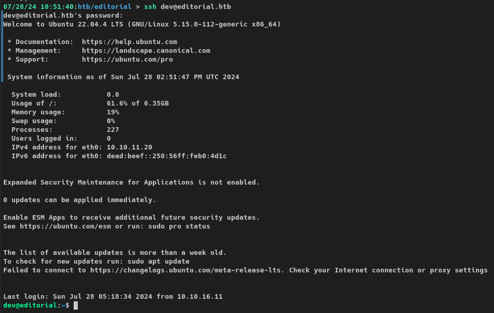 HackTheBox - Editorial Walkthrough